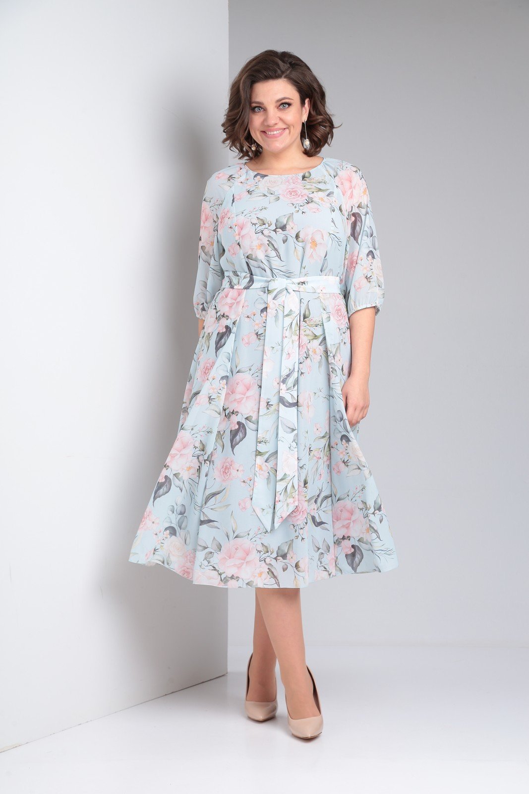 Платье 1-031 мятный POCHERK купить в интернет магазине Велесмода